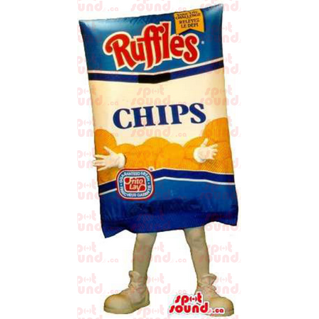 Customised Large Ruffles Chips Bag SPOTSOUND Mascot With No Face - Food ...