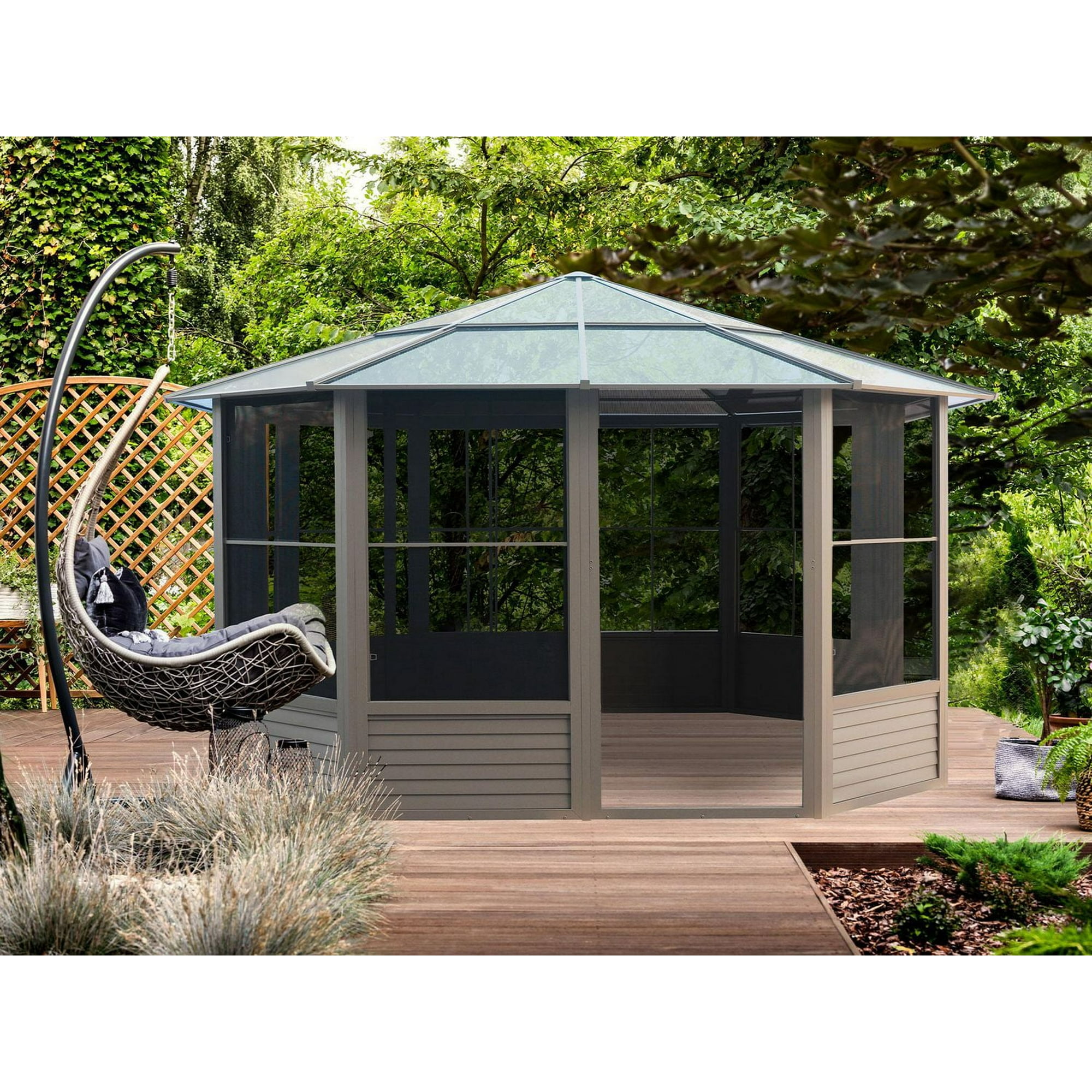 Click here for Gazebo Penguin Florence Solarium 12 Ft. X 12 Ft. I... prices