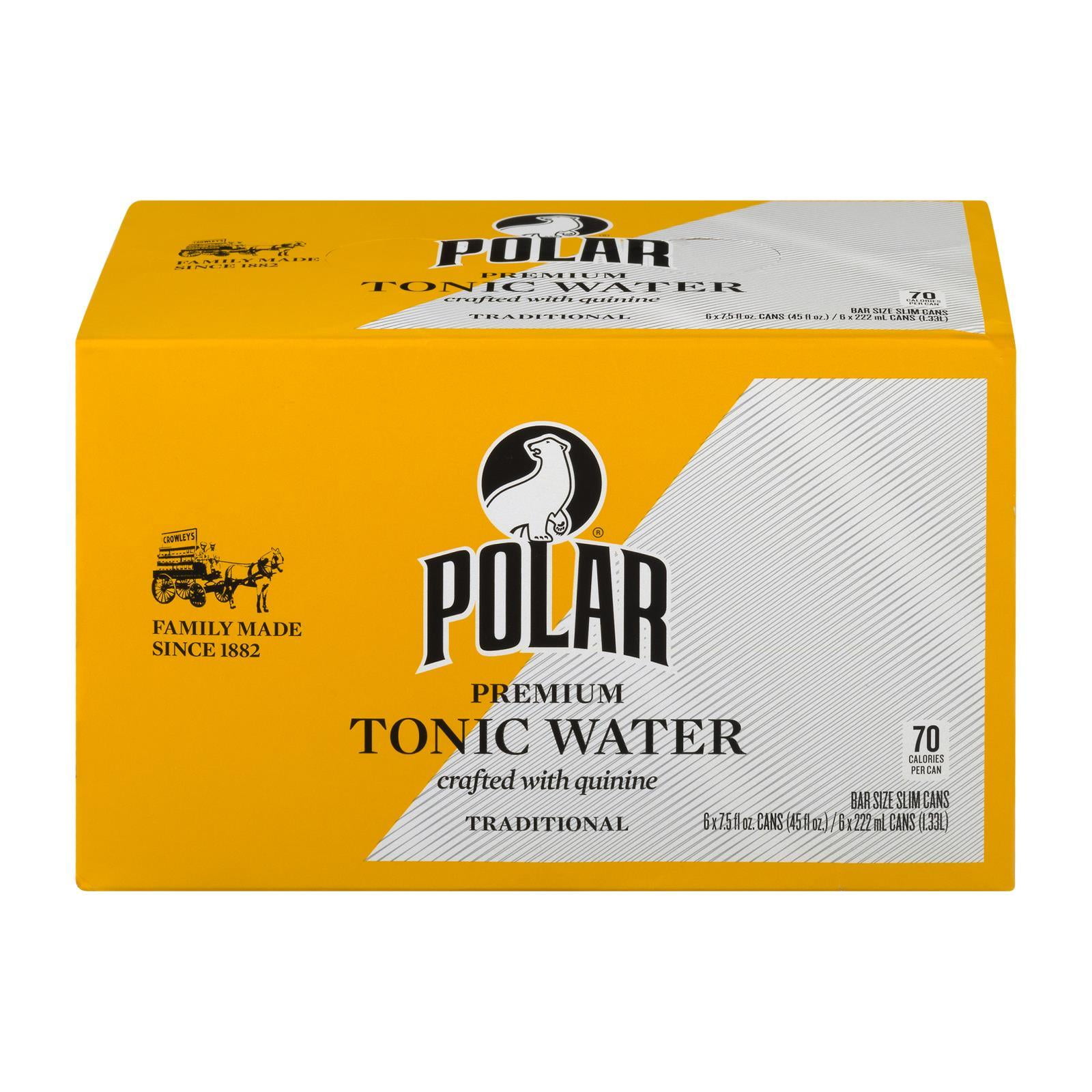 Polar Beverages - Tonic Water 6pk - Case of 4-6/7.5 FZ - Walmart.com