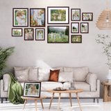 15 Pack Red Mahogany MDF Frame for Gallery Photo Wall, 4x6 Picture ...