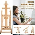 Painting Easel for Adults, Adjustable Angle Easel, Removable Floor ...