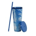 Mainstays 26-Ounce Plastic Swirl Tumbler, Blue - Walmart.com