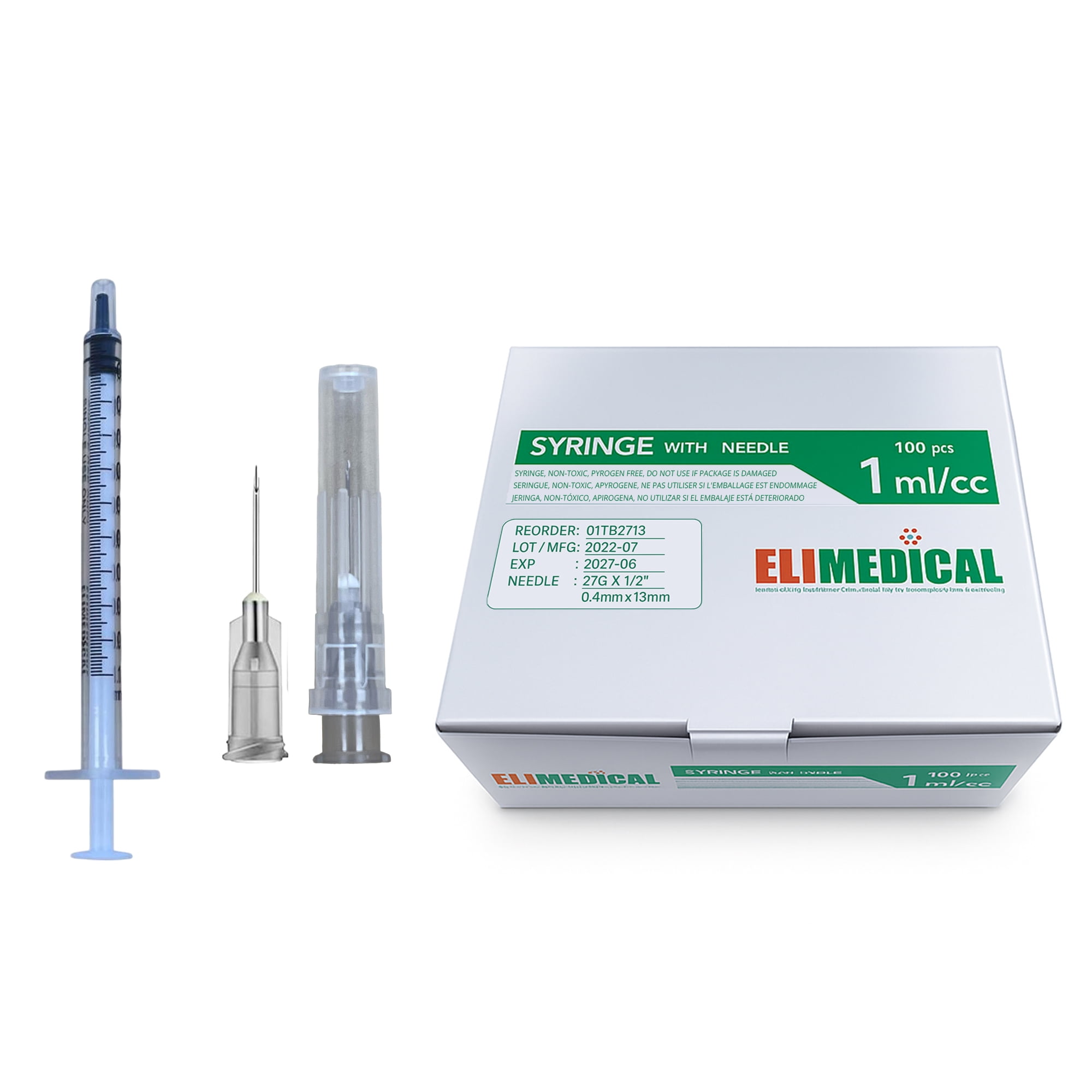 Click here for 1cc 27g X 1/2 Elimedical Veterinary Syringe Luer S... prices