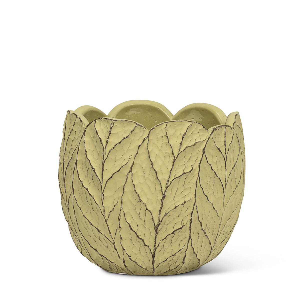 Set of 4 Small Heavy Emboss Leaf Planter - Walmart.com