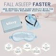 Blissy Silk Sleep Mask - Silk Eye Sleeping Mask for Women & Men for ...