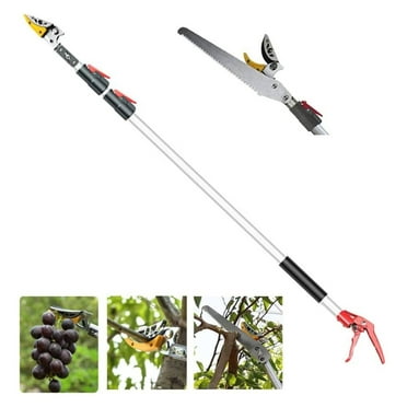 BENTISM Telescopic Manual Pole Saw 7.3-27ft with Extendable Limb Cutter ...