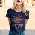 4th of July T-Shirts for Women's 250th Anniversary Patriotic Graphic ...