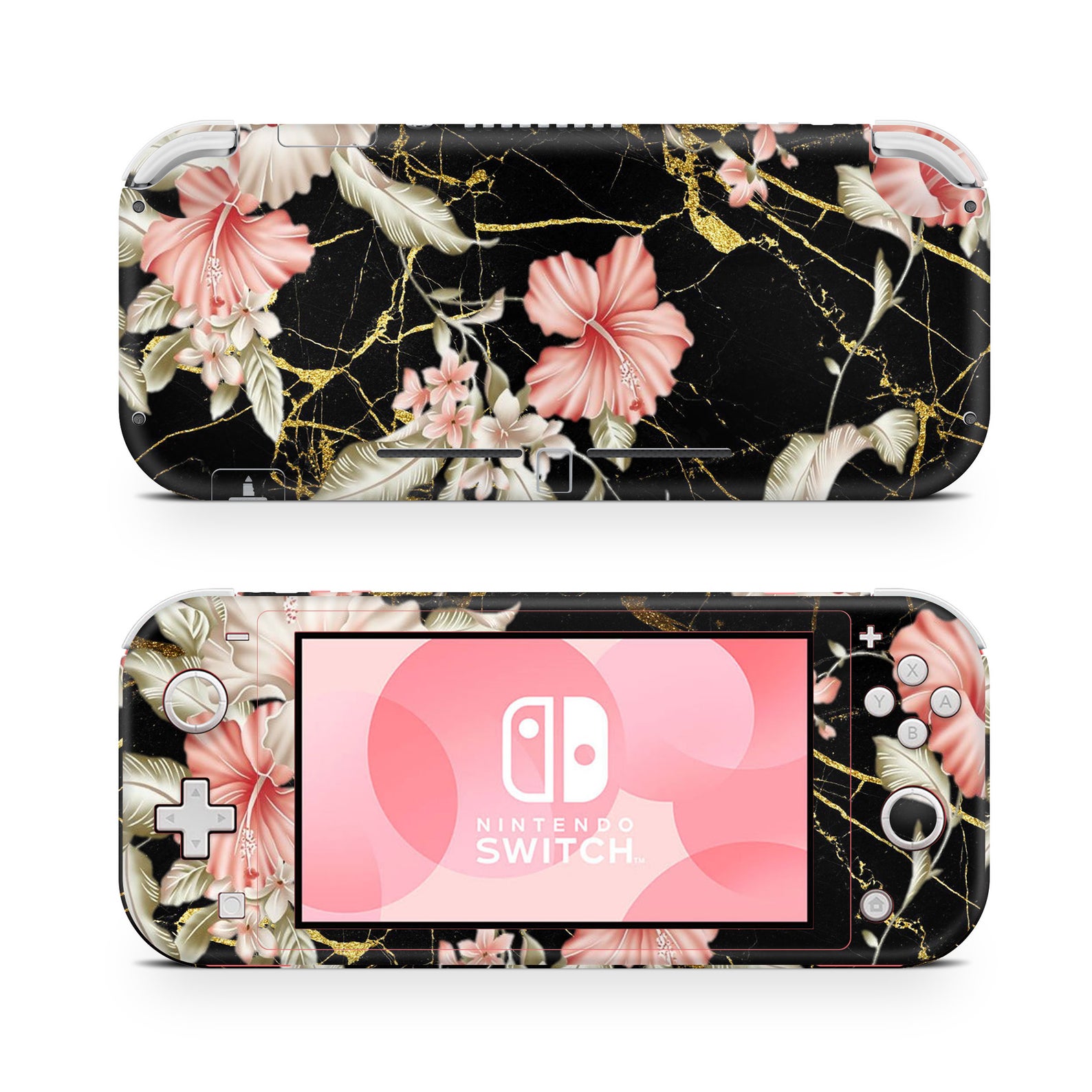 ZOOMHITSKINS Nintendo Switch Lite Skin Vinyl Stickers, Mineral Pink ...