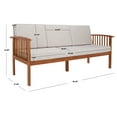 SAFAVIEH Finnick Outdoor Patio Sofa Bench, Natural/Light Grey - Walmart.com