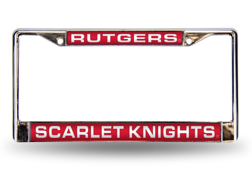 Rutgers Scarlet Knights NCAA Chrome Laser Cut License Plate Frame ...
