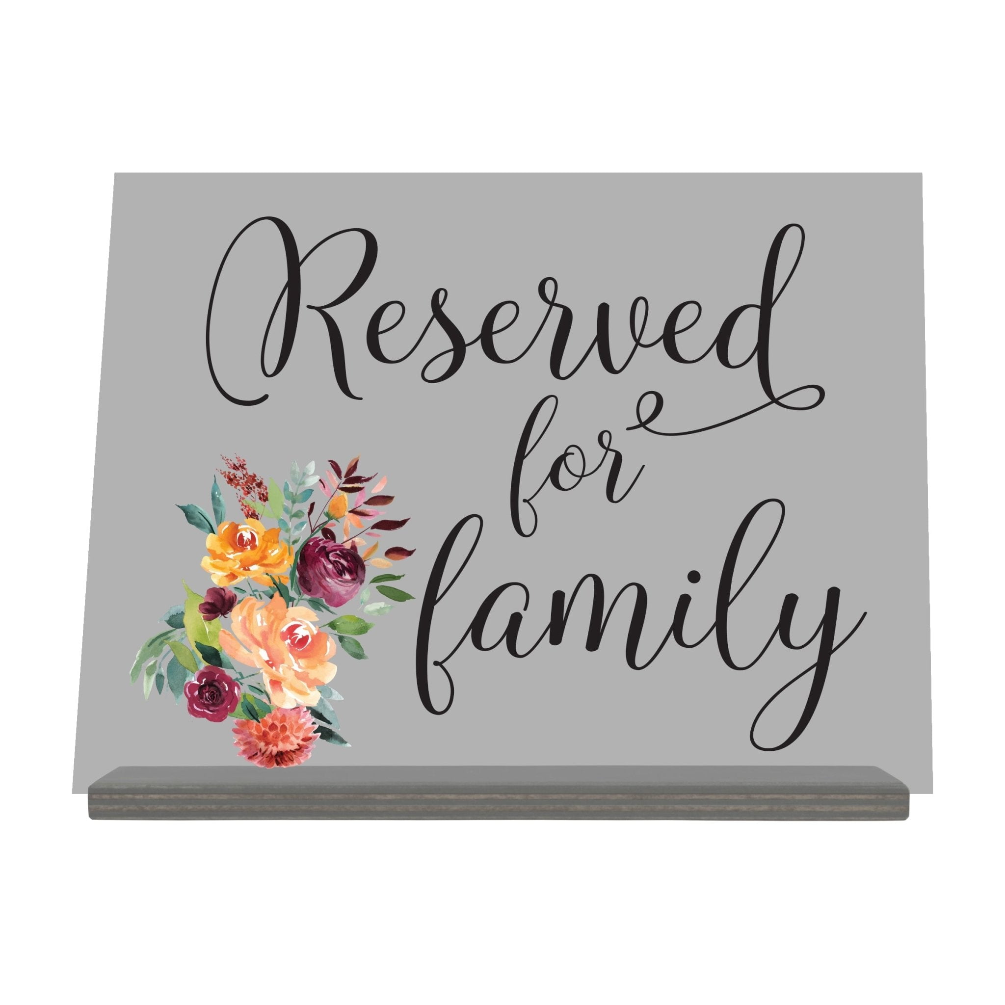 Acrylic Wedding Sign For Ceremony and Reception - Reserved For Family ...