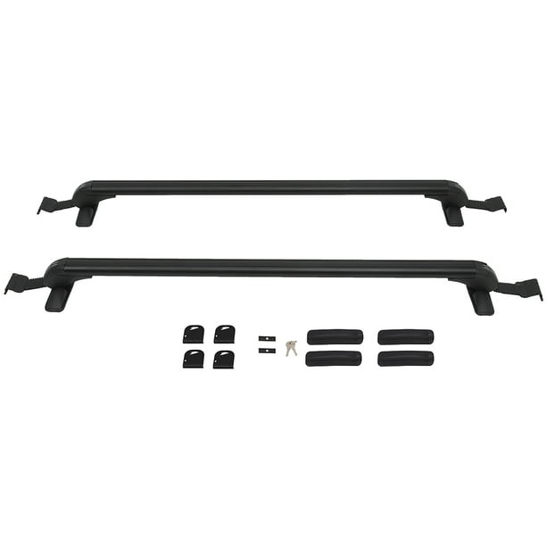 AUTOMUTO Cross Bars Universal 48" Window Frame Roof Rack Aluminum Black ...
