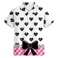Boys' Polo Shirt Bow Polka Dot Pattern Short Sleeve Performance Button ...