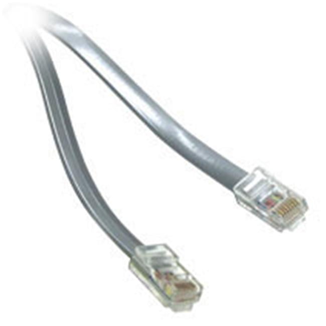 50ft RJ12 6P6C MODULAR CABLE STRAIGHT - Walmart.com