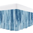 Blue Paint Bed Skirt Bed Skirts King Size 18 Inch Drop, Modern Abstract ...