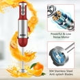 GPED Hand Blender, 5-in-1 Handheld Immersion Blender, 12-Speed Turbo ...