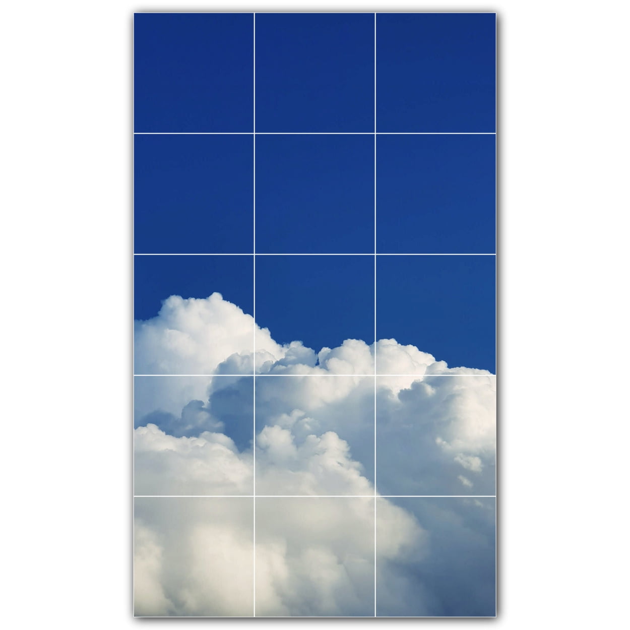 Picture-Tiles.com: Clouds Ceramic Tile Wall Mural WAL500385-35L. 24"W x ...