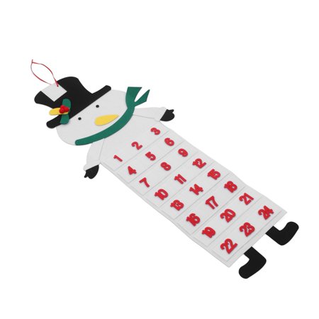 Christmas Wall Calendar, Reusable Clear Date Display Cute Patterns Soft ...