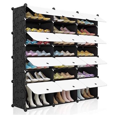 Mainstays 5 Tier, 30 Pair, Metal Mesh Shoe Rack - Walmart.com