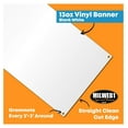 Blank Vinyl Banner Sign 3x4 ft with Grommets - 13oz White Vinyl - DIY ...