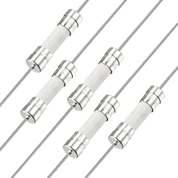 Slow Blow Fuse Time Delay Lead Wire Ceramic Fuses 5mm x 20mm 250V T2A ...