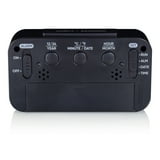 Westclox Black Digital Alarm Clock with Day/Date Display and LED ...