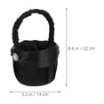 BESTYASH 2Pcs Versatile Wedding Flower Basket with Handle Black ...