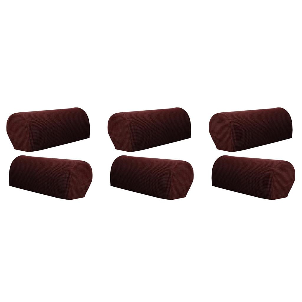 Set of 6 Stretch Armrest Covers, Spandex Polyester Arm Caps for ...