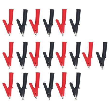 Safety Crocodiles Clamps,10Set Crocodiles Clip Testing Crocodiles Clip ...