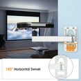 Mini Ceiling Wall Projector Mount Stand- Adjustable Tilt&Swivel Hanging ...