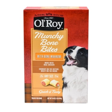 Ol' Roy Munchy Bones Dog Treats, Original Chicken Flavor, 20 oz, 7 ...
