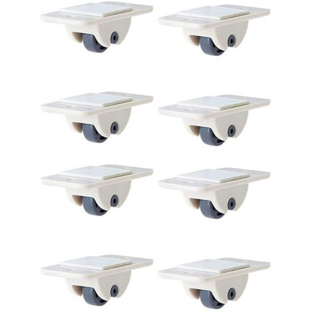 Self Adhesive Casters Wheels for Storage Box, Non Swivel Casters Hard ...