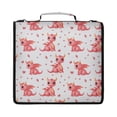 DIXRUYEE Zipper Binder File Keeper Documents Organized-Love Pink Dragon ...