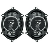(4) Alpine S2-S68 75w RMS 5x7"/6x8" Type-S Series 2-Way Coaxial Car ...