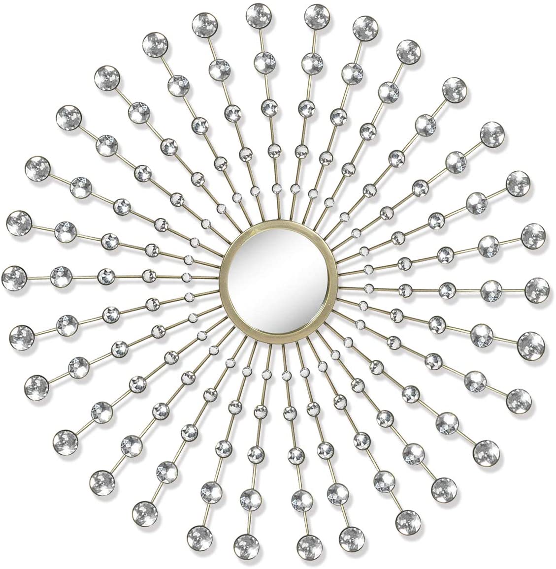 Homebeez Round Metal Decorative Wall Mirror,Home Decor Decorative ...