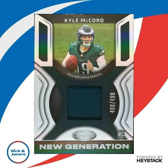 2025 Panini Certified Kyle McCord New Generation Patch /499 MEM RC ...