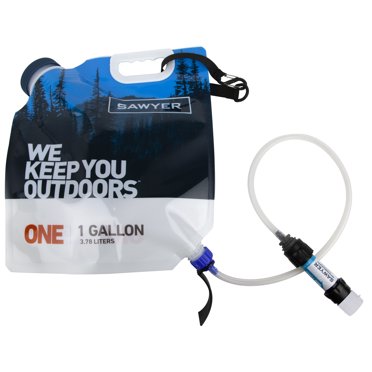 Sawyer Products Water Filtration System w/ Two 32oz Squeeze Pouches ...