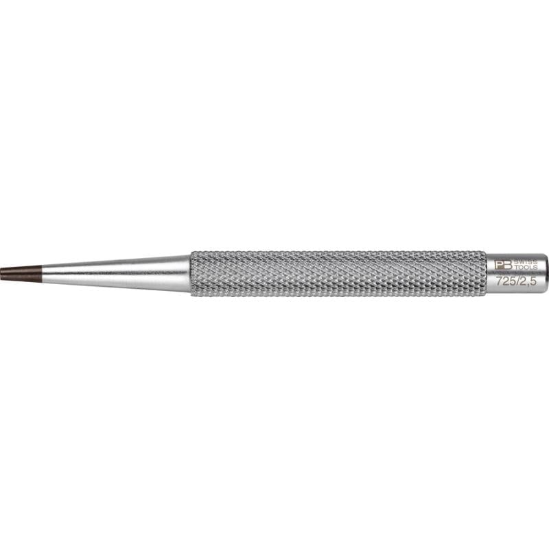 PB Swiss Tools PB 725.2,5 Knurled Nail Punches w/ Concave Tip, 2.5 mm ...