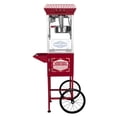 Movie Theater-Style Red Hot Air Commercial Popcorn Popper Cart ...