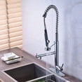 Kitchen Sink Faucet for Bar Farmhouse Commercial, Bright Chrome Spring ...