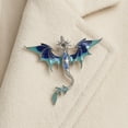 Brooch Pin Western Dragon Design, Zinc Alloy Pin with Rhinestone Inlay ...