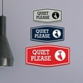 Signs ByLITA Fancy Quiet Please Sign (Ivory/Dark Brown) - Medium ...