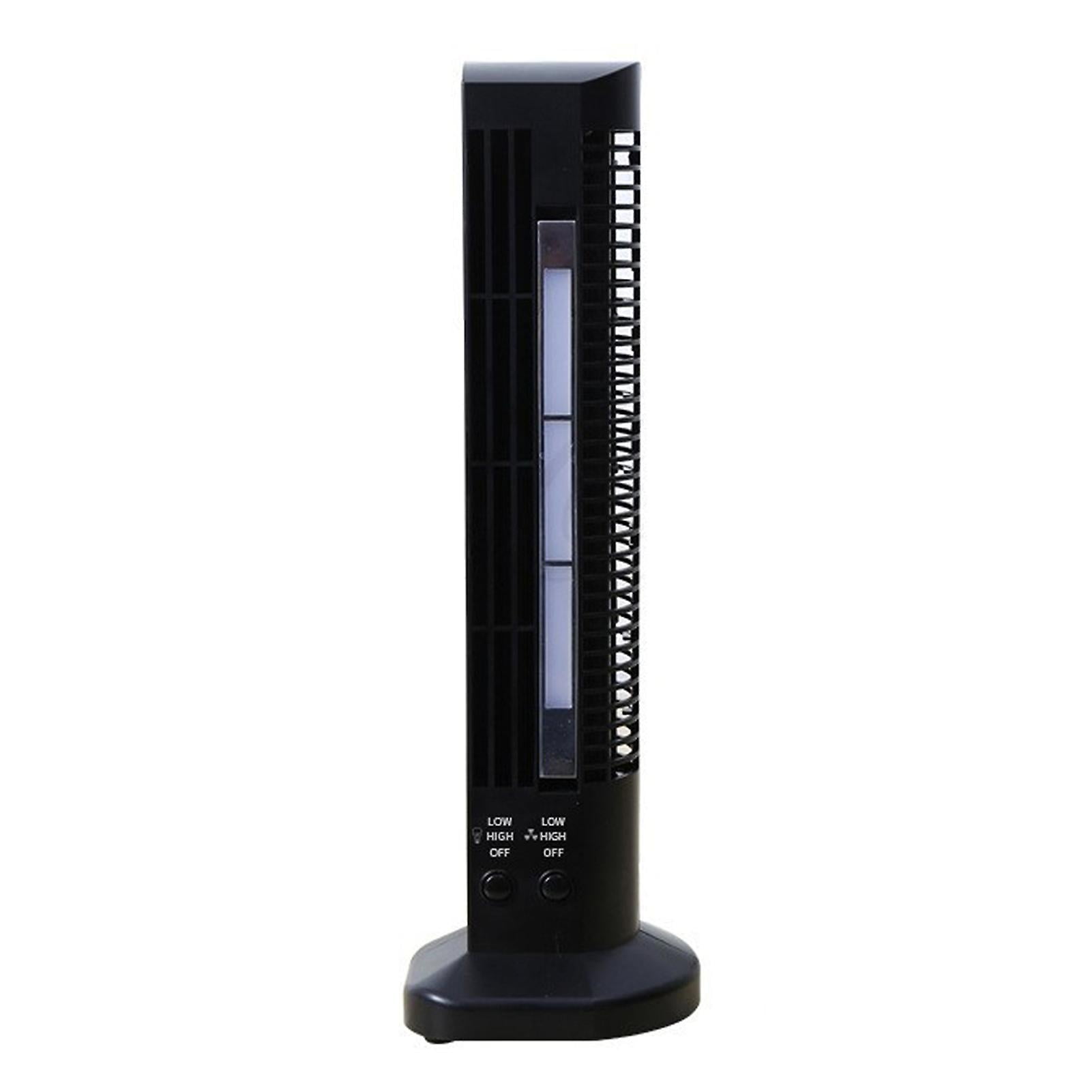 2 in 1 Towers Fan with Light Bar Lightweight Quiet Table Cooling Fan ...