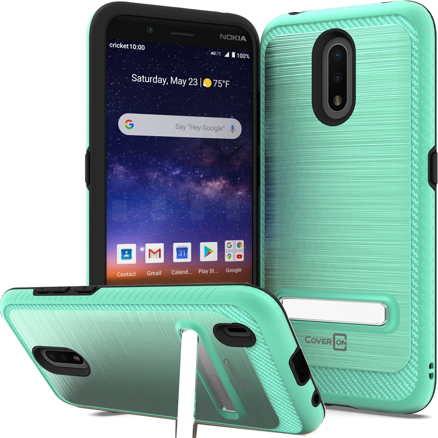 CoverON Nokia C2 Tava / C2 Tennen Phone Case, Slim Metal Kickstand ...