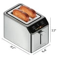 Chefman Smart Touch 2 Slice Digital Toaster with 6 Touchscreen Shade ...