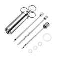 TC-Home Stainless Steel 304 Meat Injector, Turkey Flavor Injector ...