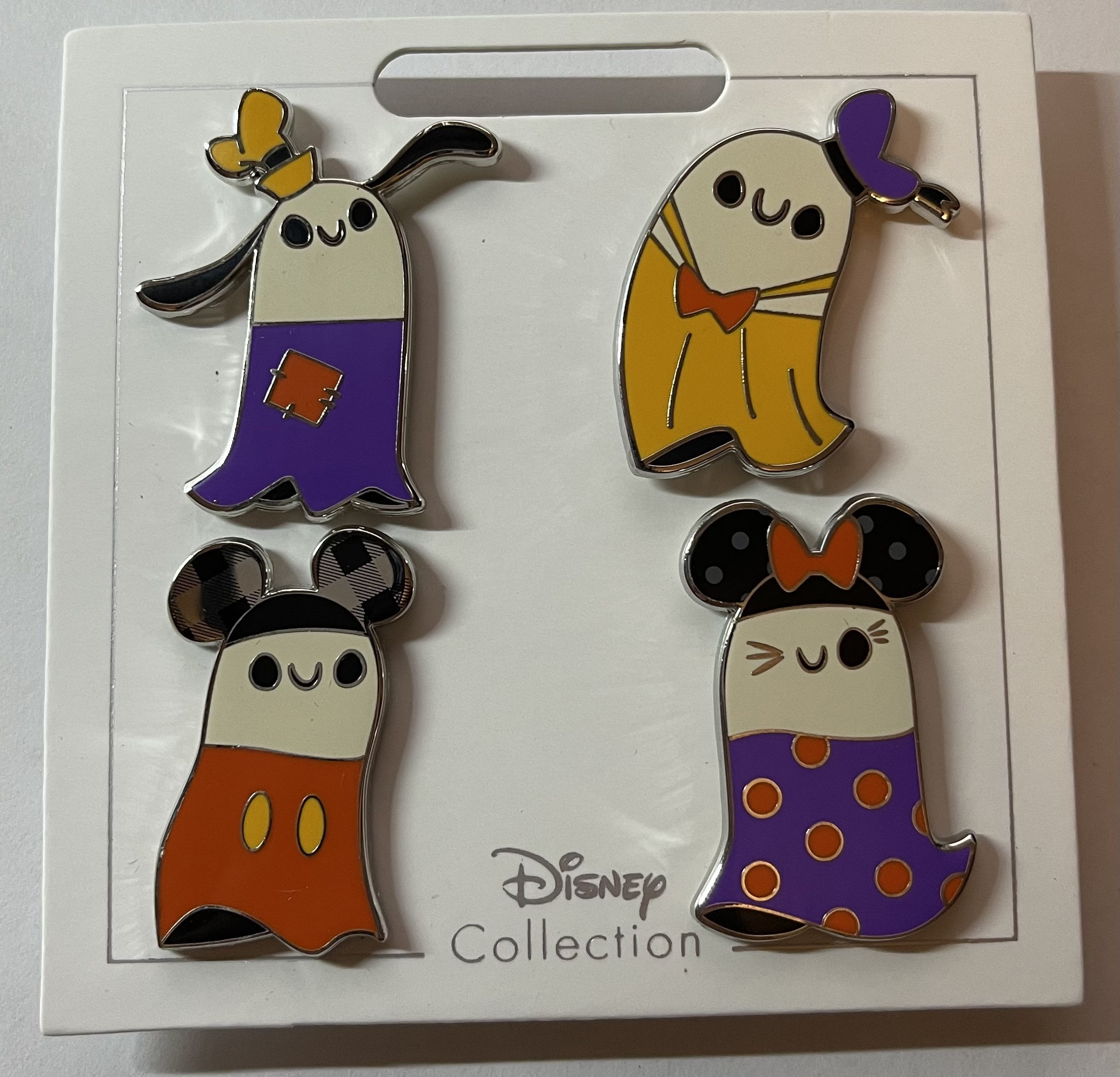 Disney Halloween 2021 Ghosts Mickey Minnie Donald Goofy Pin Set New ...
