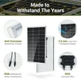 TSP 100W 12V Solar Panel, IP68 Waterproof, High-Efficiency ...