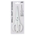 JAM Paper Arts & Crafts Scissors, 6 3/4 in, White, Ergonomic Handle ...