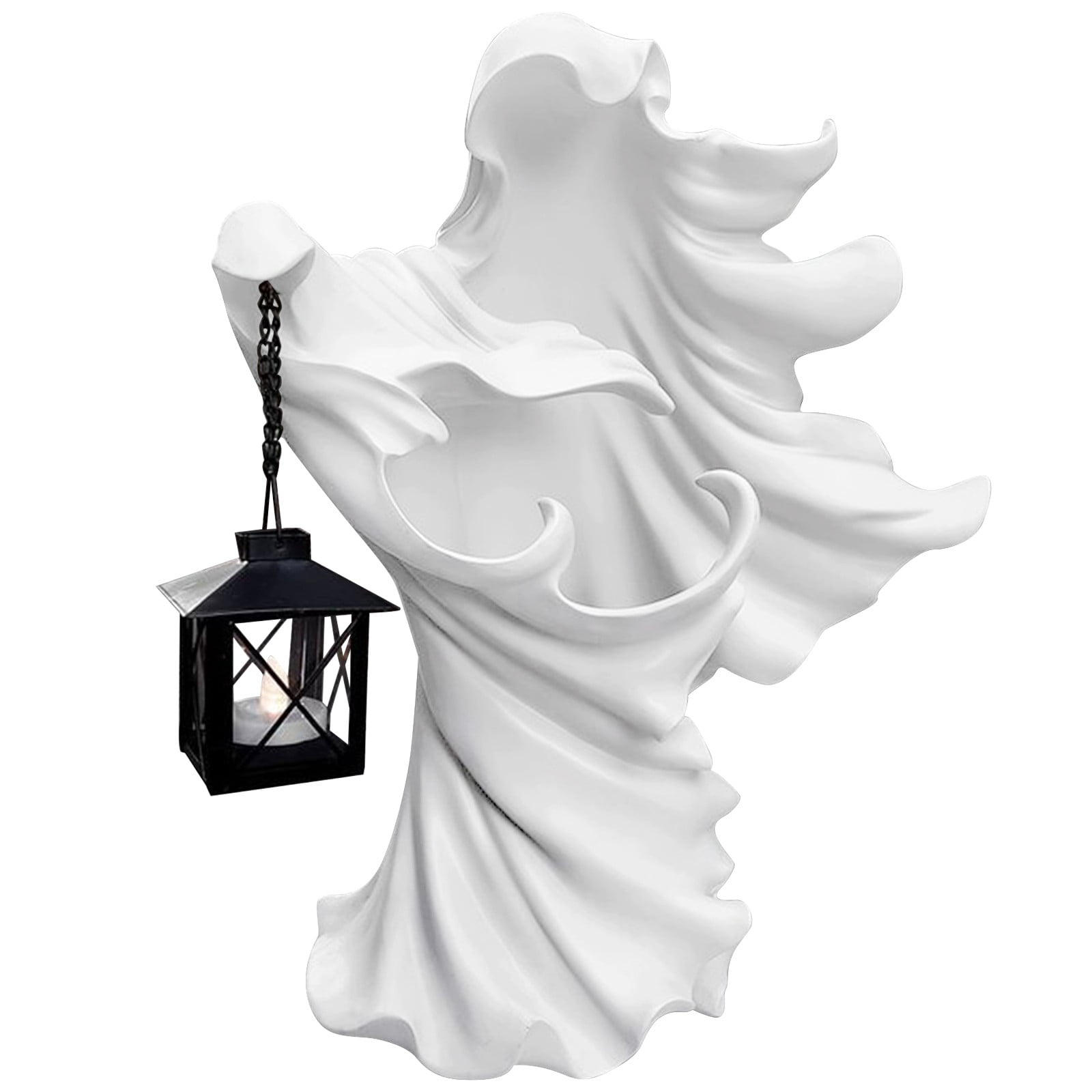 Faceless Ghost Sculpture Halloween Ghoul Resin Sculpture Decoration ...